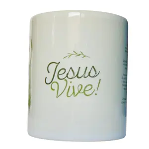 Caneca Jesus Vive - Verde - | Divino Amor